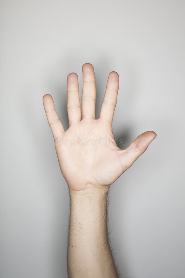 Isolated hand gesture stock image. Image of flash, five - 72910799