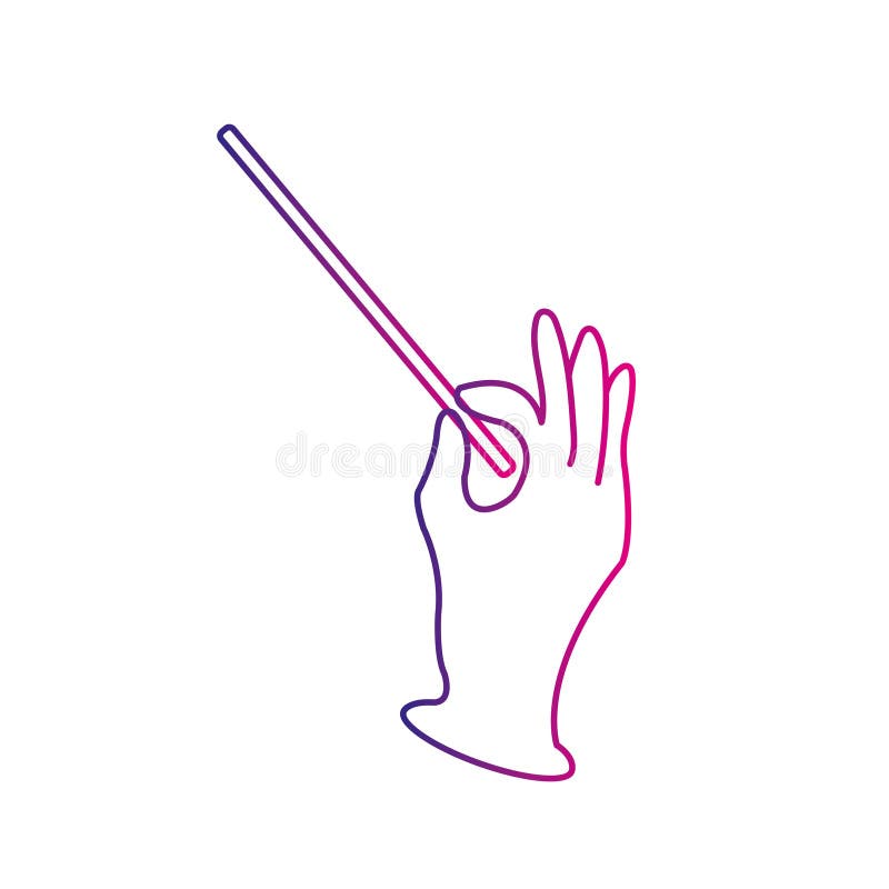Isolated Hand Holding a Magician Hand Magic Icon Vector Stock ...