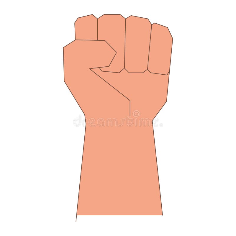 Isolated Hand Protest Gesture Icon Vector Stock Vector - Illustration ...