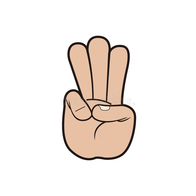 Isolated hand signal stock illustration. Illustration of icon - 85120238