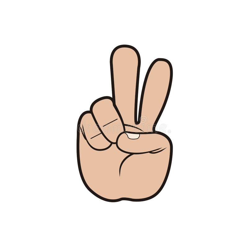 Isolated hand signal stock illustration. Illustration of icon - 85120238