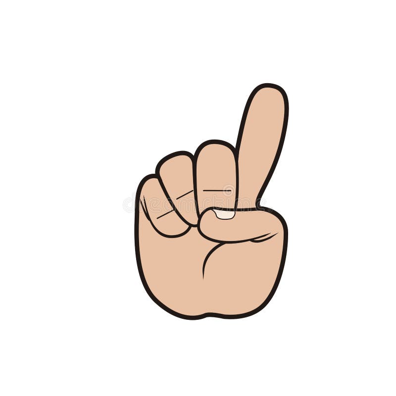 Isolated hand signal stock illustration. Illustration of finger - 85147051