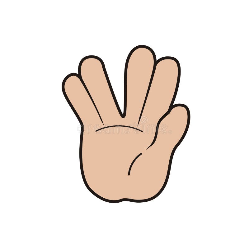 Isolated hand signal stock illustration. Illustration of icon - 85120238