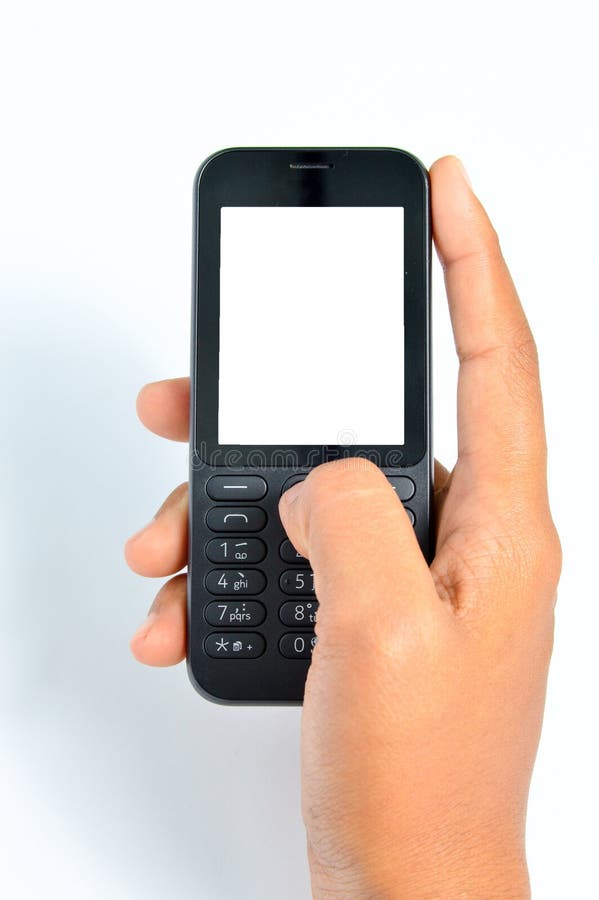 Isolated Hand Using Handphone Stock Photo - Image of business ...