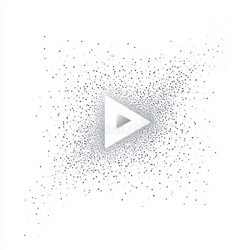 Isolated, Handdrawn, Sketch Style Playback Button on Transparent ...