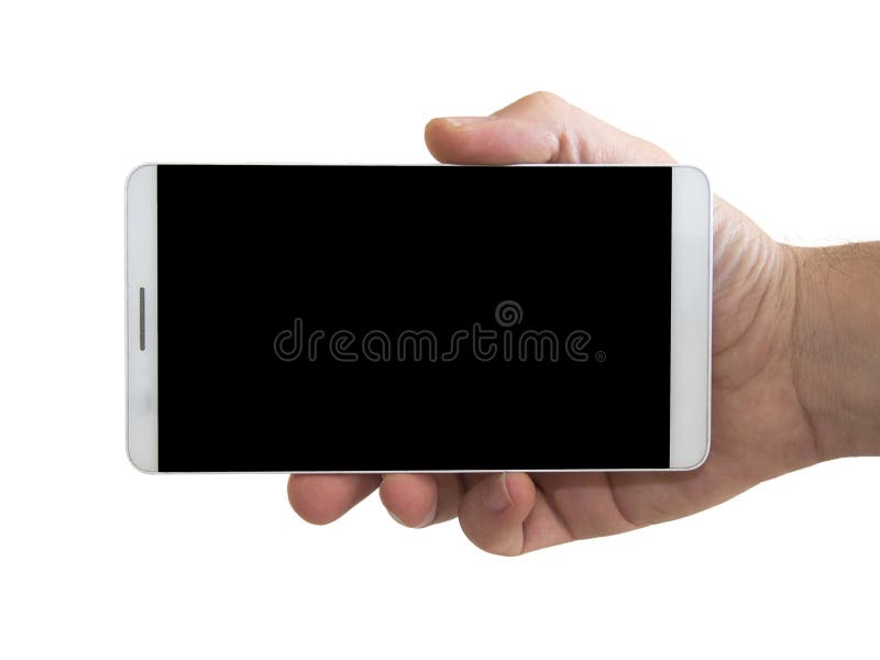 Isolated Handheld Smartphone Stock Photo - Image of cellphone, cellular ...