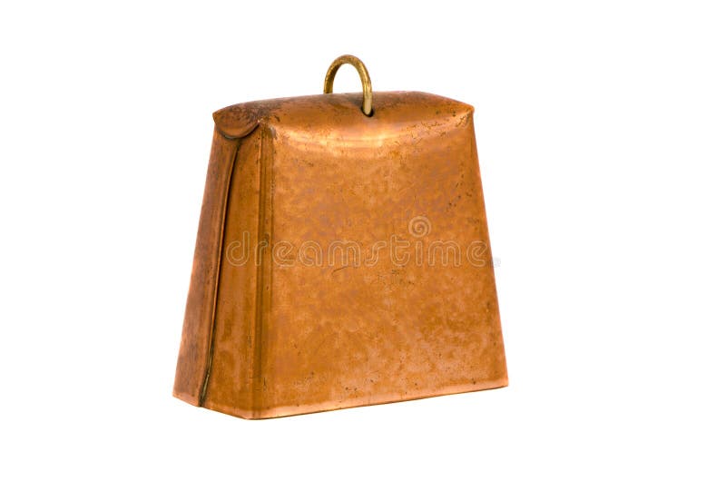 Isolated Handmade Copper Bell Stock Image - Image of bell, construction ...