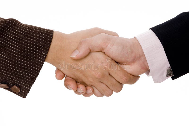 Isolated Handshake stock image. Image of business, arms - 1056467