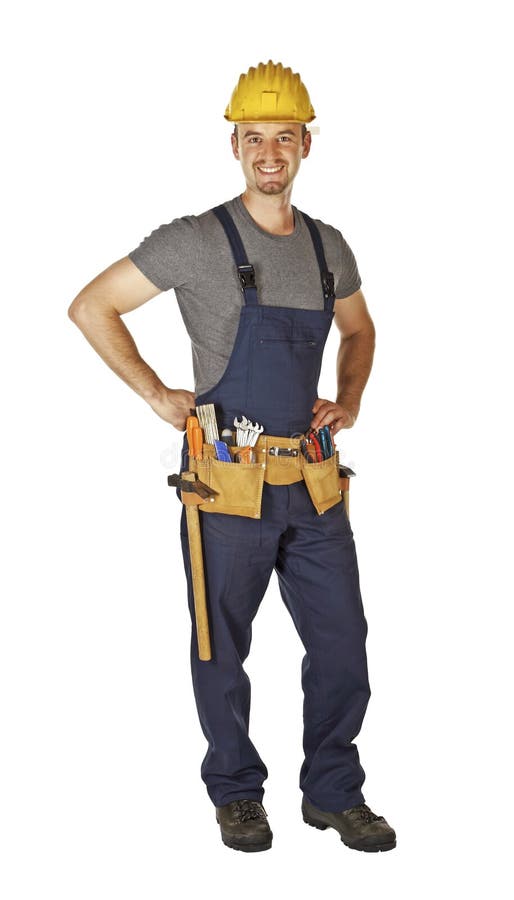 Isolated handyman stock photo. Image of background, safety - 10071938