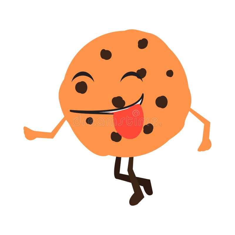 Isolated Happy Cookie Emote Stock Vector - Illustration of symbol ...