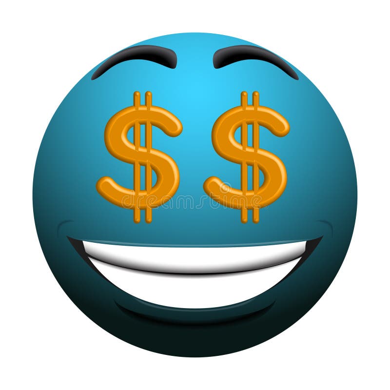 Isolated happy emote stock illustration. Illustration of mouth - 89607175