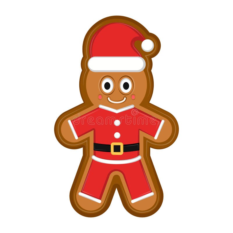 Happy gingerman cookie stock vector. Illustration of sugar - 134159998