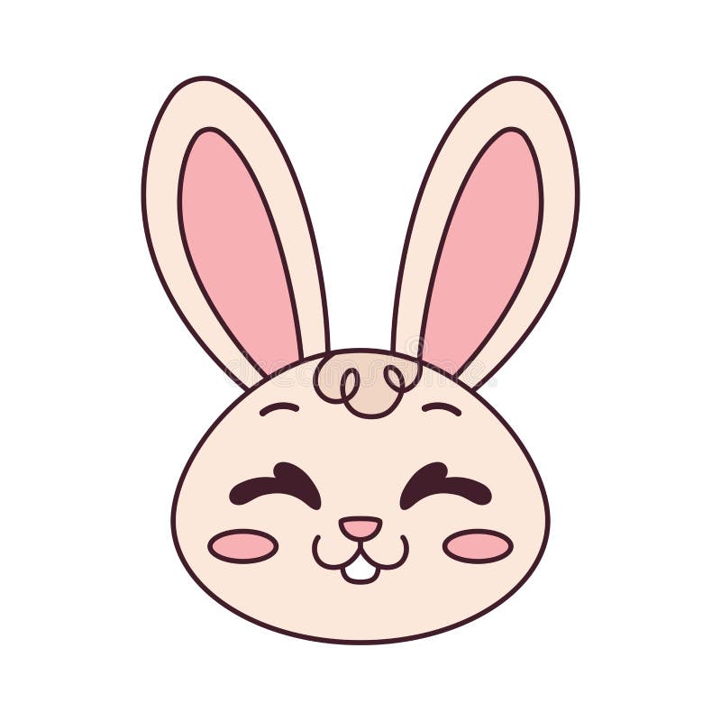 Isolated Happy Rabbit Cartoon Avatar Vector Stock Vector - Illustration ...