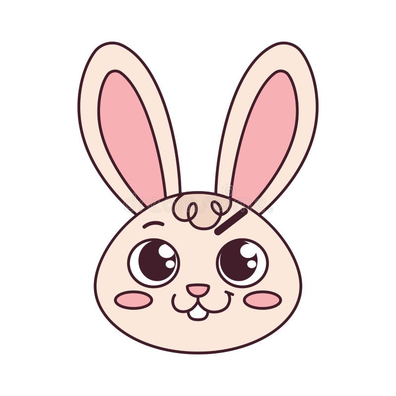 Isolated Happy Rabbit Cartoon Avatar Vector Stock Vector - Illustration ...