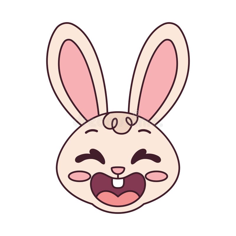 Isolated Happy Rabbit Cartoon Avatar Vector Stock Vector - Illustration ...