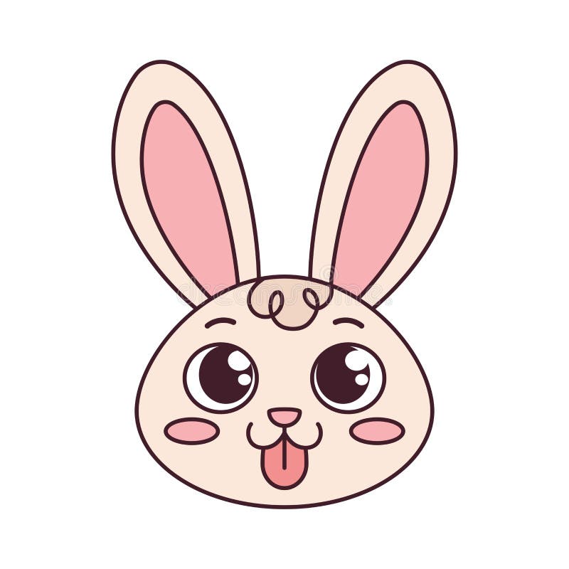Isolated Happy Rabbit Cartoon Avatar Vector Stock Vector - Illustration ...