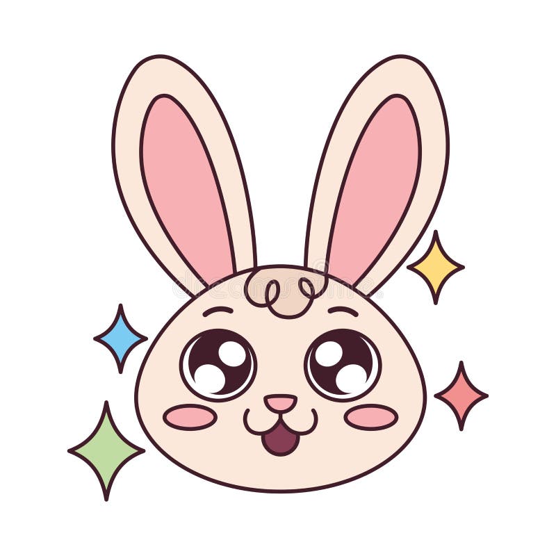 Isolated Happy Rabbit Cartoon Avatar Vector Stock Vector - Illustration ...
