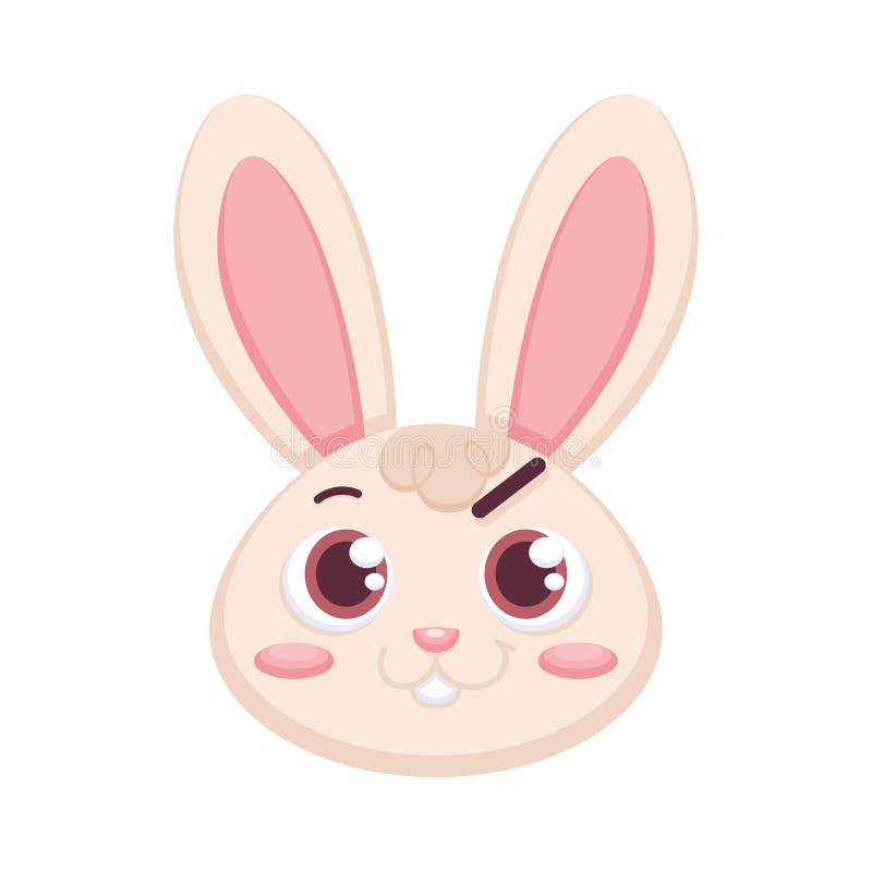 Isolated Happy Rabbit Cartoon Avatar Vector Stock Vector - Illustration ...