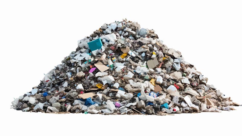 Isolated Heap of Trash Vector Illustration Stock Vector - Illustration ...