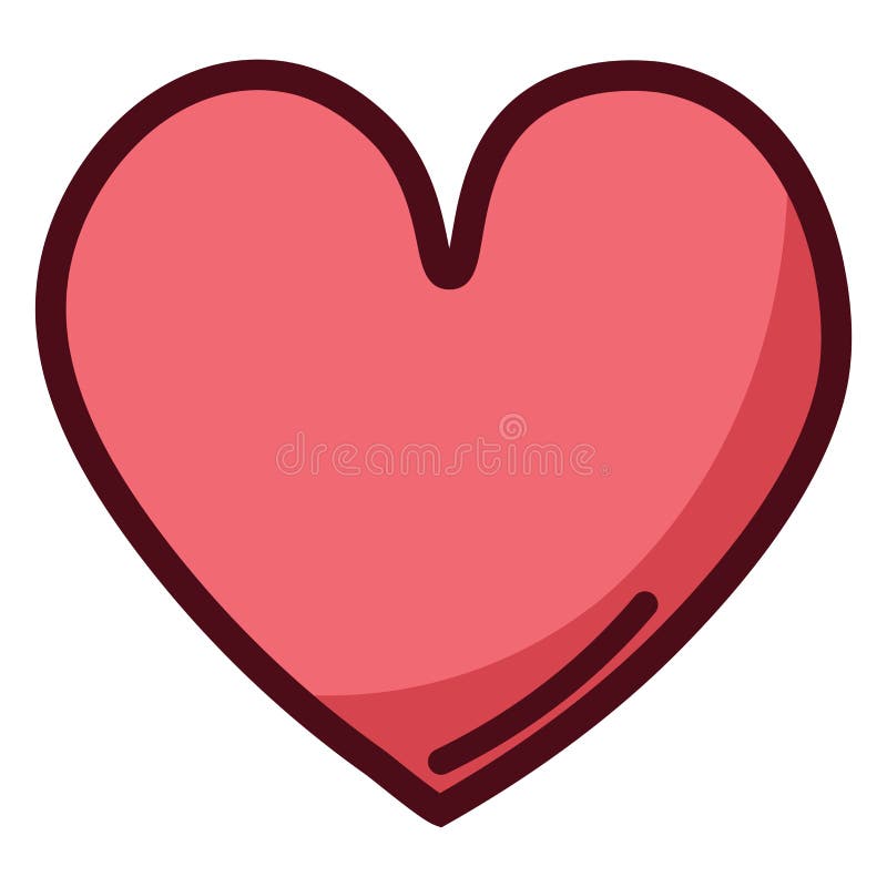 Isolated heart draw icon stock vector. Illustration of element - 213484557