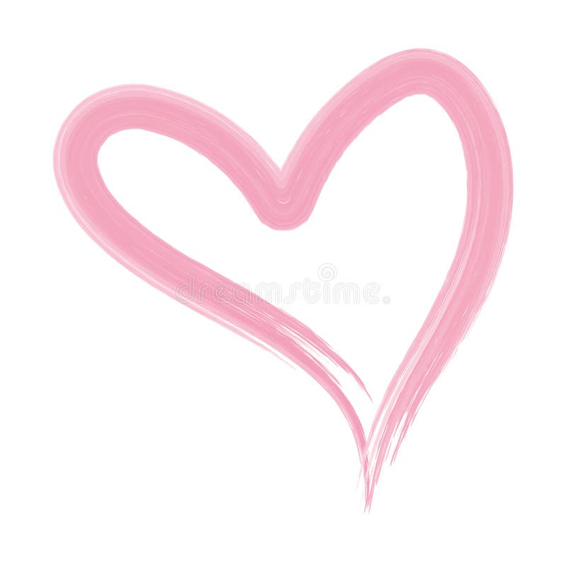 Isolated Heart Shape Icon Vector Stock Vector - Illustration of brush ...