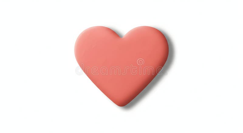 Isolated Heart Shape on White Background - Symbol of Love Stock Photo ...
