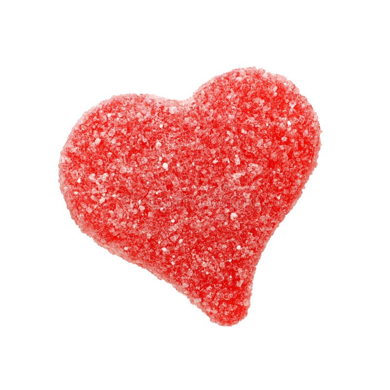 Isolated Heart Shaped Candy Stock Photo - Image of candy, confectionery ...