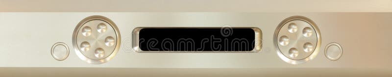 Isolated Hi-Fi Stereo Silver Preamp Front Panel Stock Photo - Image of ...