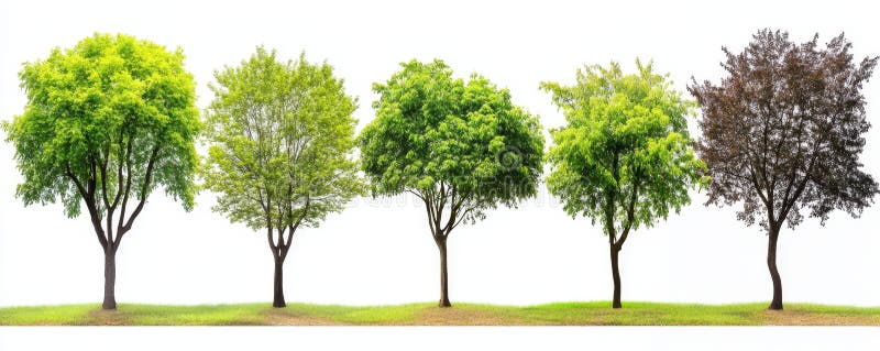 Isolated High-definition Tree on a White Background Stock Image - Image ...