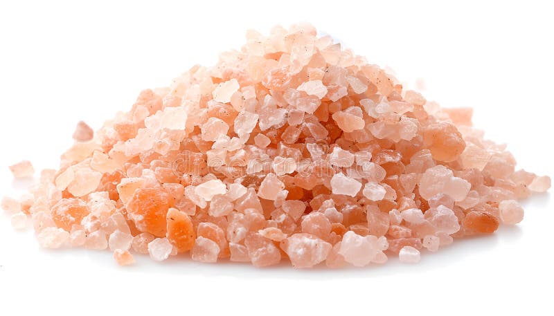 Isolated Himalayan Pink Salt Heap Stock Image - Image of sodium ...