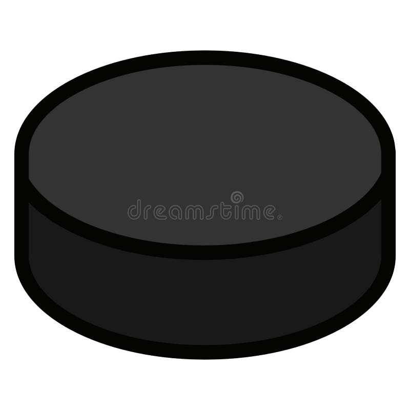 Isolated hockey puck stock vector. Illustration of equipment - 96715536