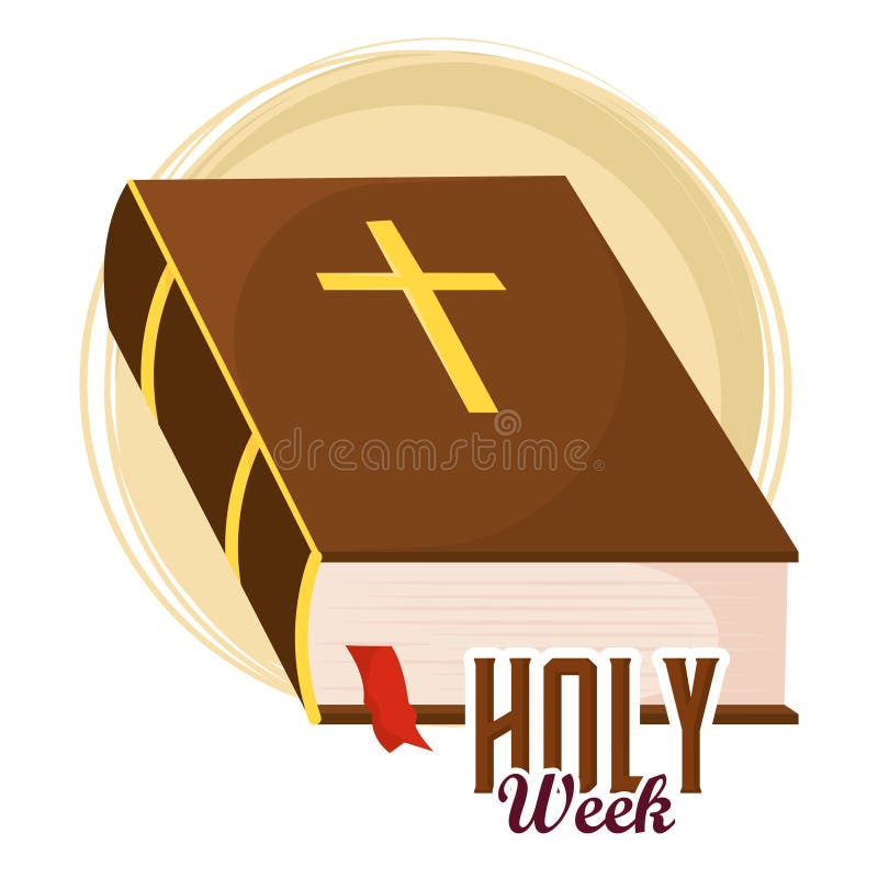 Isolated Holy Bible Holy Week Vector Stock Illustration - Illustration ...