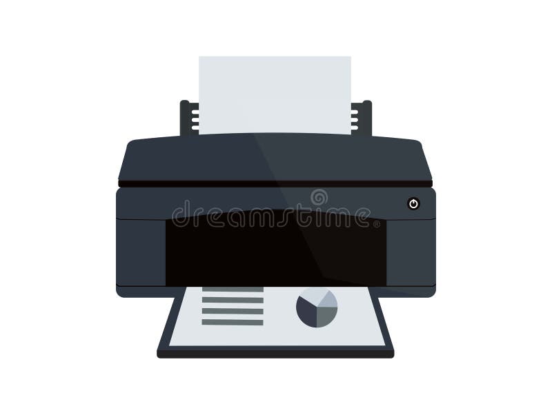 Isolated Home Printer Icon. Flat Design Vector Illustration Stock ...