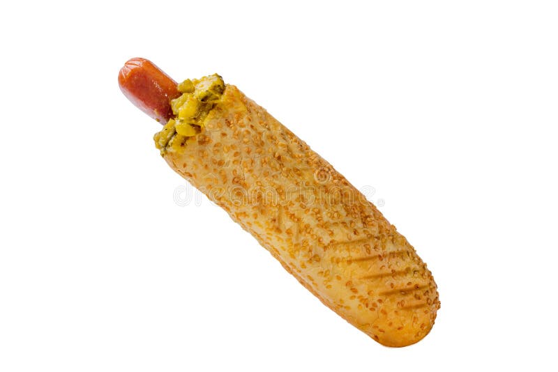 Isolated hot dog stock photo. Image of isolated, cuisine - 259632886