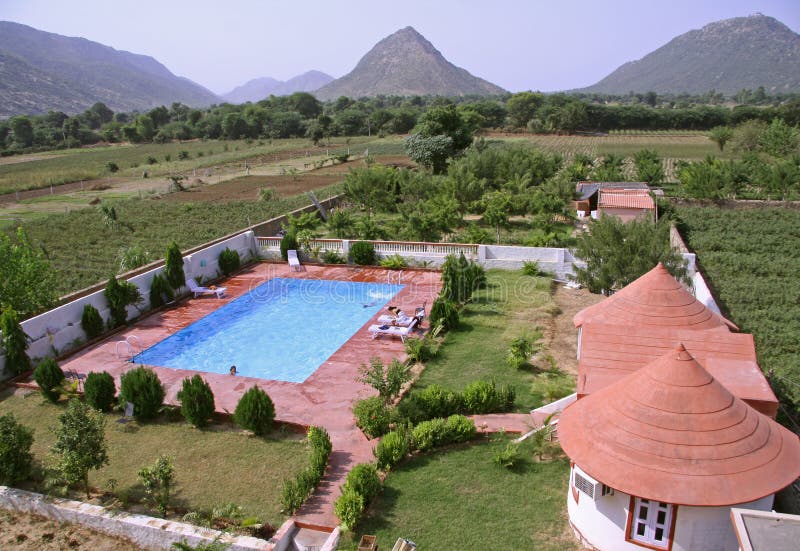 Isolated Hotel Resort, Pushkar Picture. Image: 4032128
