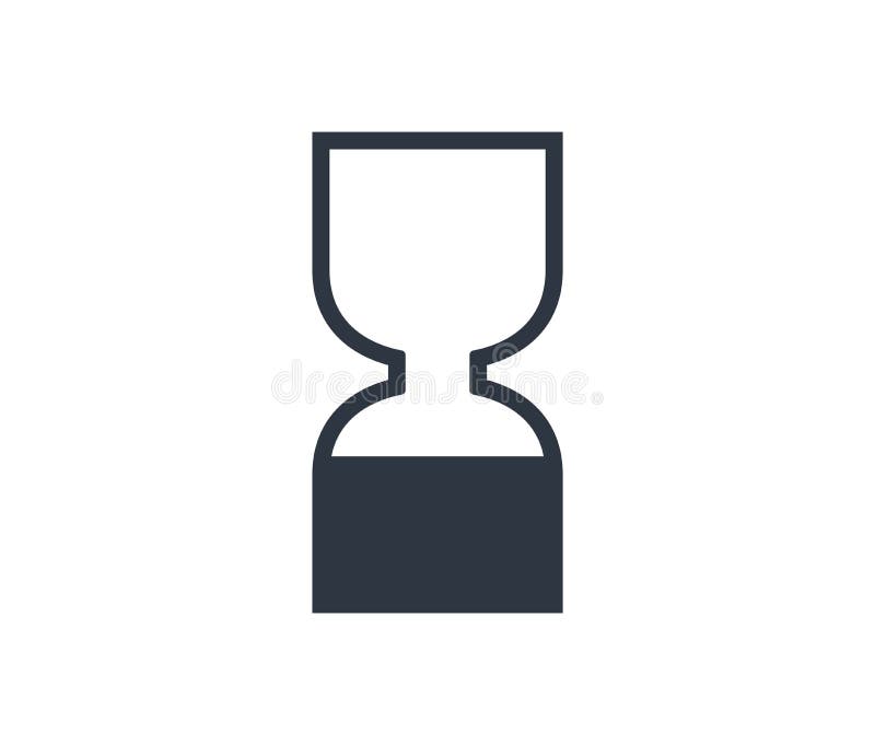 Isolated Hourglass Expiration Symbol. Concept of Packaging and ...