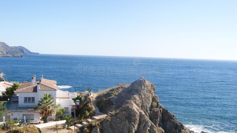 Isolated house stock image. Image of ideal, coastal, blue - 15241713