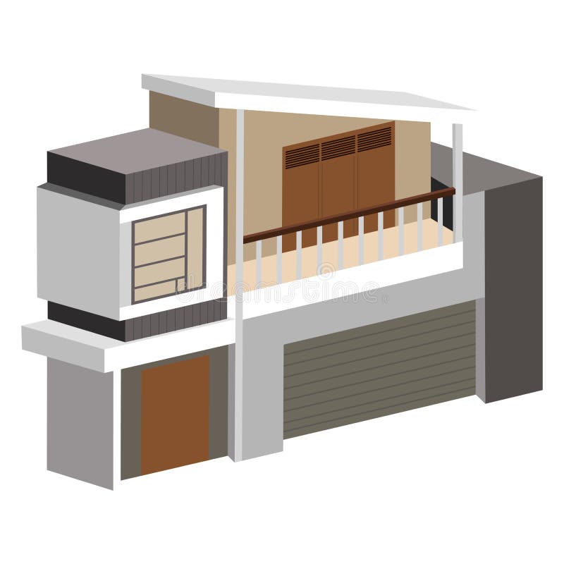 Isolated house building stock vector. Illustration of vector - 108107517