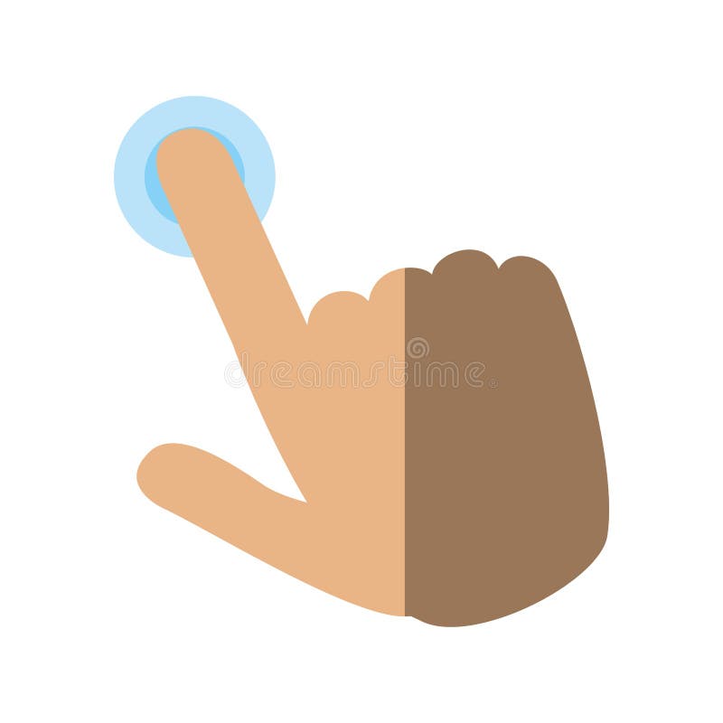 Isolated Human Hand Touch Design Stock Vector - Illustration of icon ...
