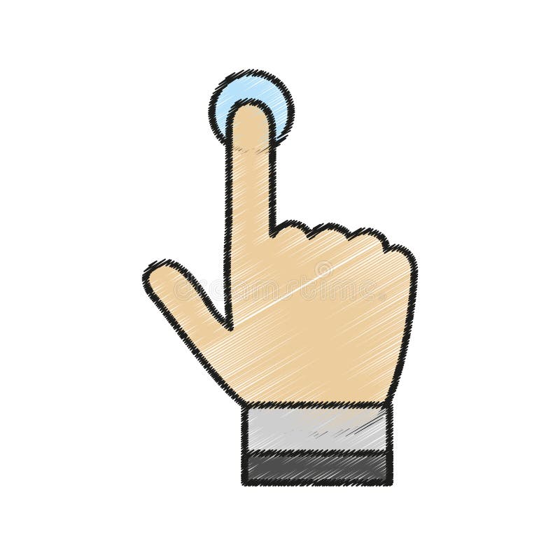 Isolated Human Hand Touch Design Stock Vector - Illustration of human ... Isolated Human Hand Touch Design Stock Vector - Illustration of human ...