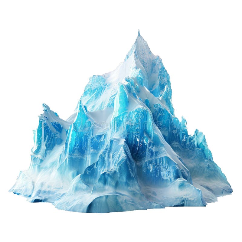 Isolated Iceberg Illustration on Transparent Background Stock ...