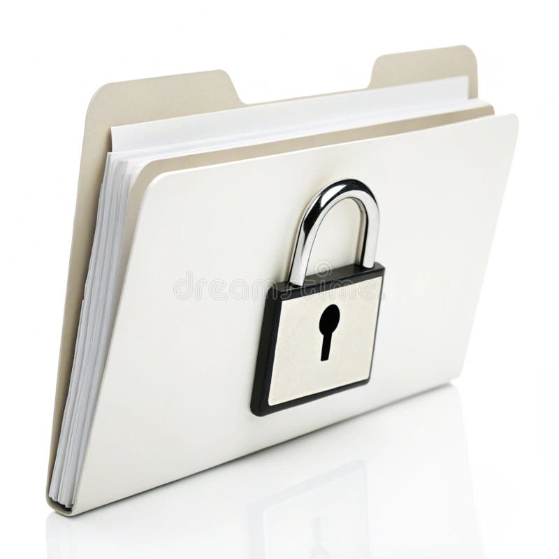 File Security Icon stock illustration. Illustration of filesystem ...