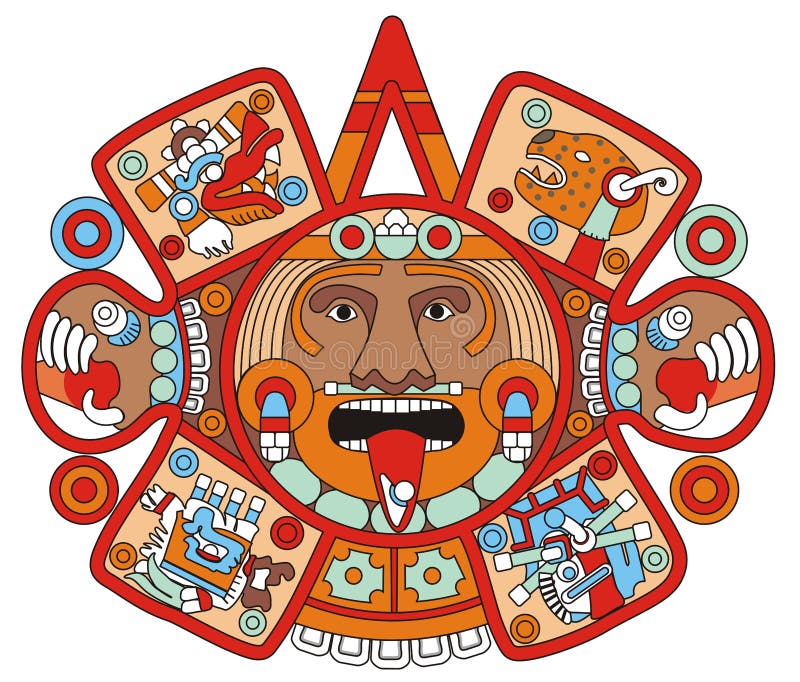 Sign of Maya stock vector. Illustration of vector, print - 30113901