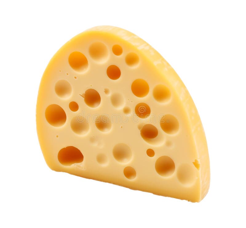 Isolated Illustration of Cheese Part. Created with Generative AI Stock ...