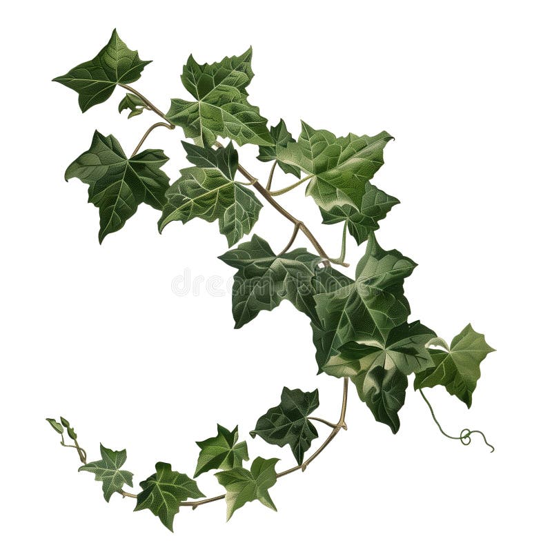 Isolated Illustration of English Ivy Plant Tree Stock Image - Image of ...