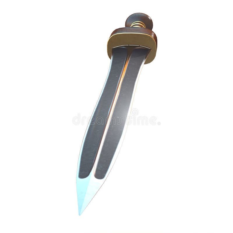 Isolated Illustration of a Roman Gladius Short Sword Stock Illustration ...