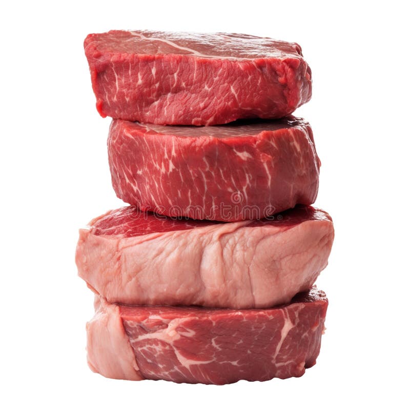 Isolated Illustration of Steak Stack. Generative AI Stock Illustration ...