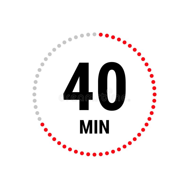 40 Min Stock Illustrations – 111 40 Min Stock Illustrations, Vectors ...