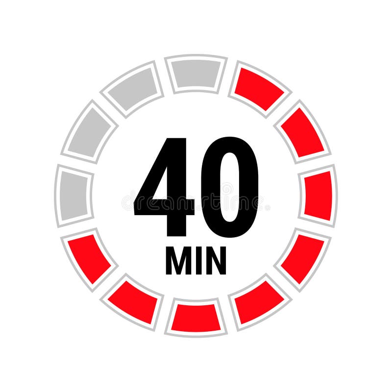 40 Min Stock Illustrations – 109 40 Min Stock Illustrations, Vectors ...