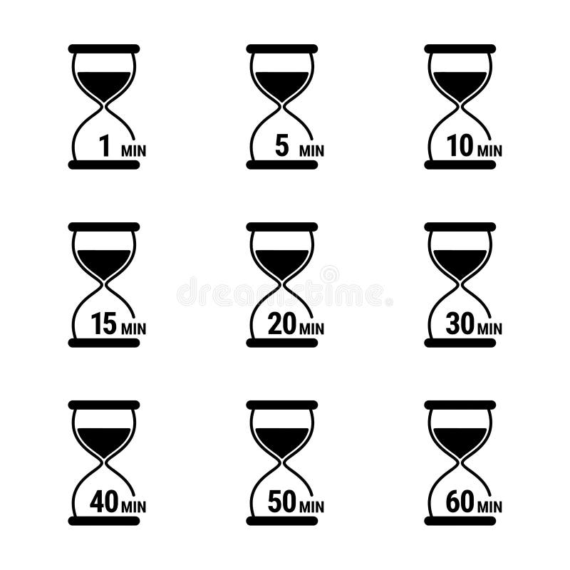 Isolated Illustration with Timer. Stock Vector - Illustration of sign ...